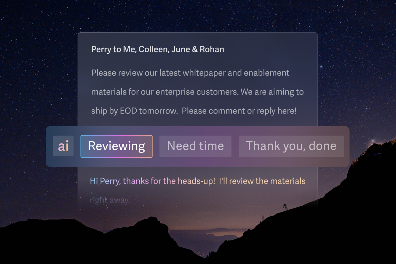 Introducing Instant Reply in Superhuman AI