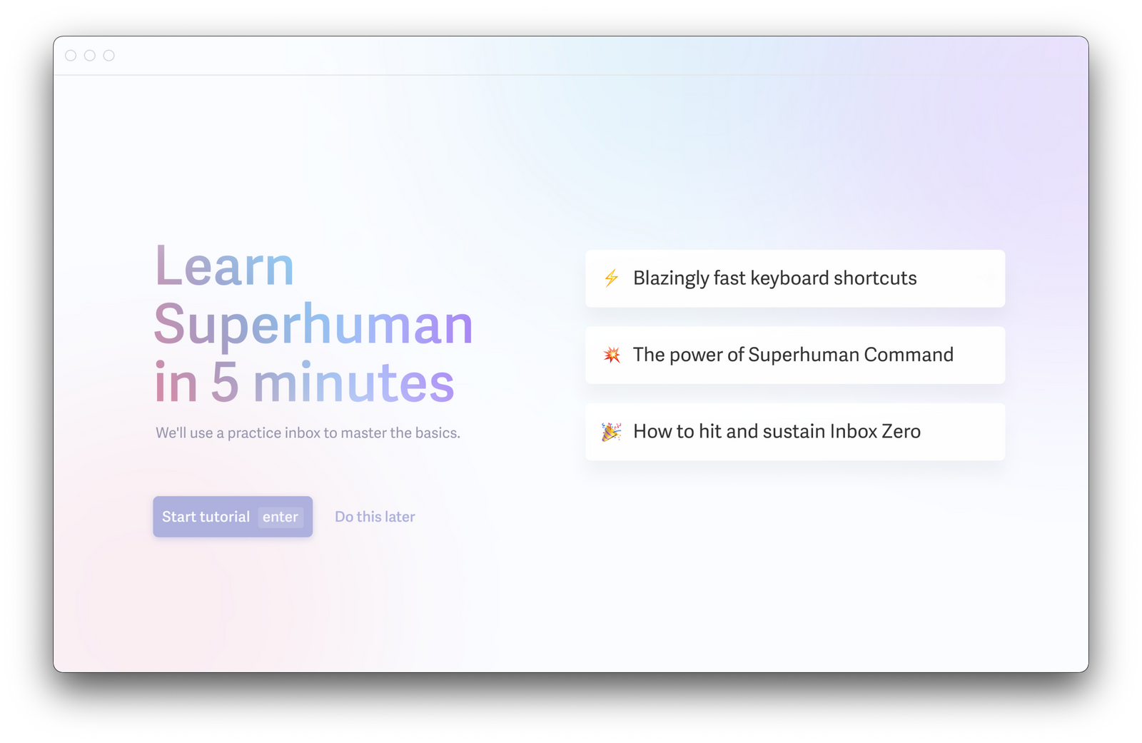 Getting Started with Superhuman Mail