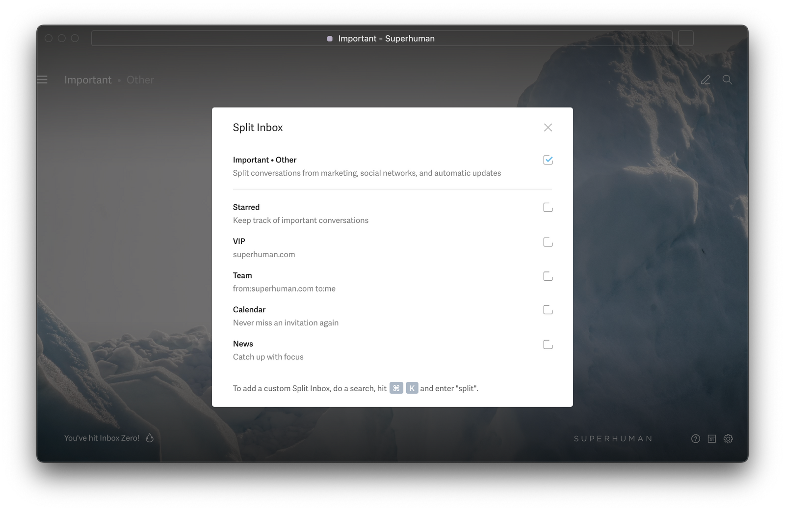 Becoming Superhuman: Getting started and hitting Inbox Zero