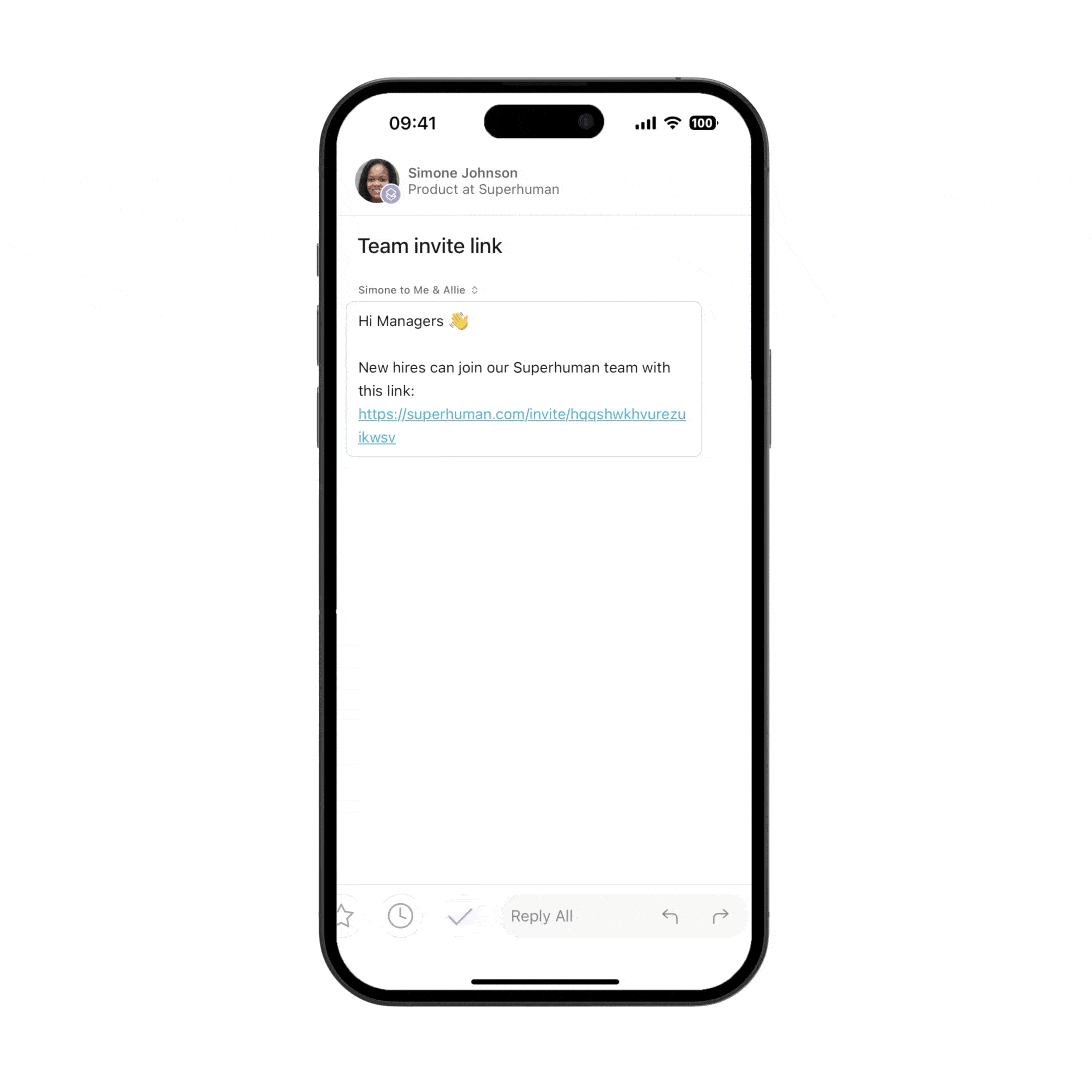 Improved Superhuman Mail for iPhone