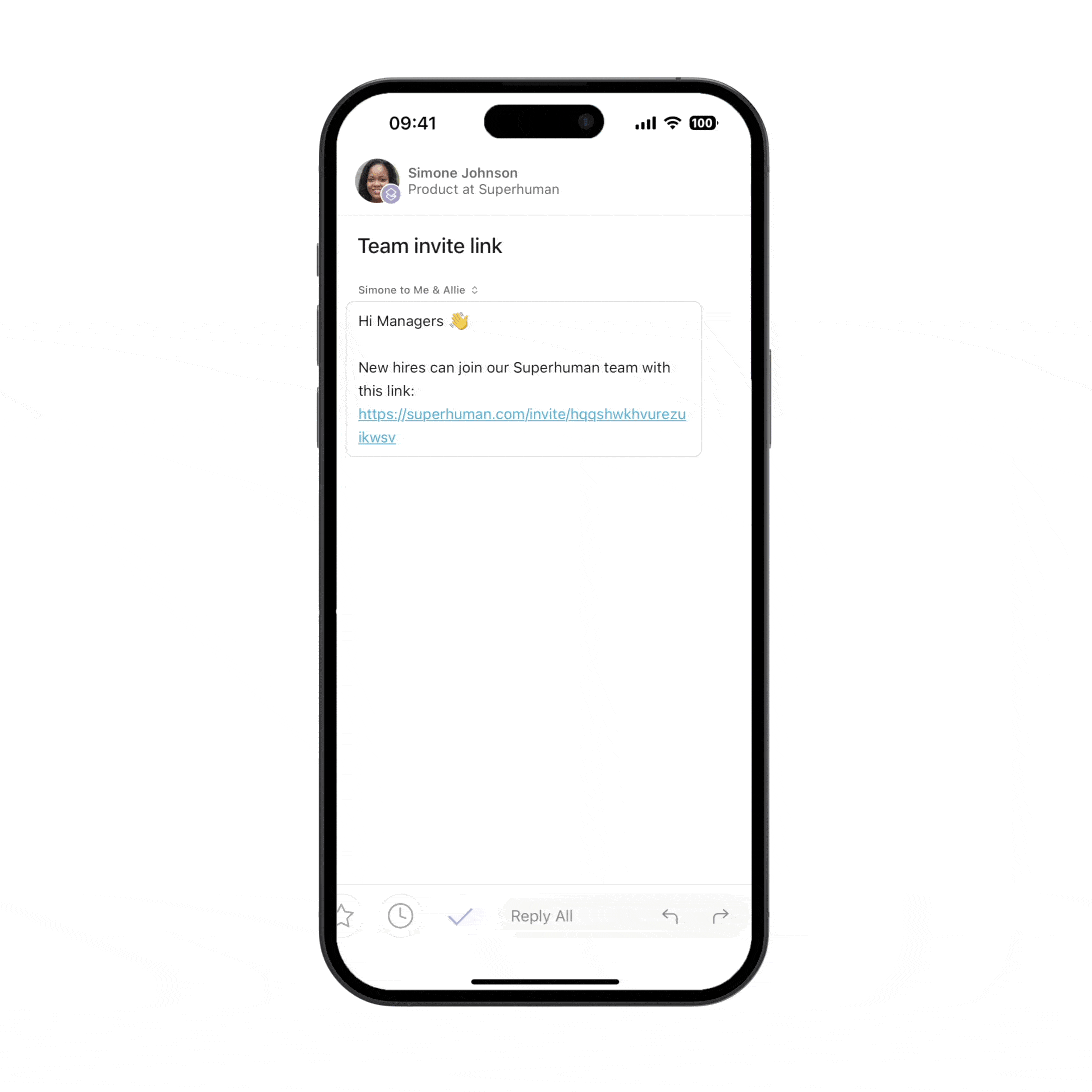 Improved Superhuman Mail for iPhone